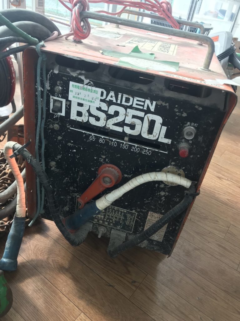 【工具買取王国四條畷店】DAIDEN 小型交流アーク溶接機BS-250L 買取いたしました！！大阪・奈良・京都・四條畷市・大東市・東大阪市・寝屋川市・交野市・門真市・枚方市・生駒市・守口市 ...